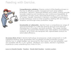 Company Profile: Gericke B.V. - Solids Processing